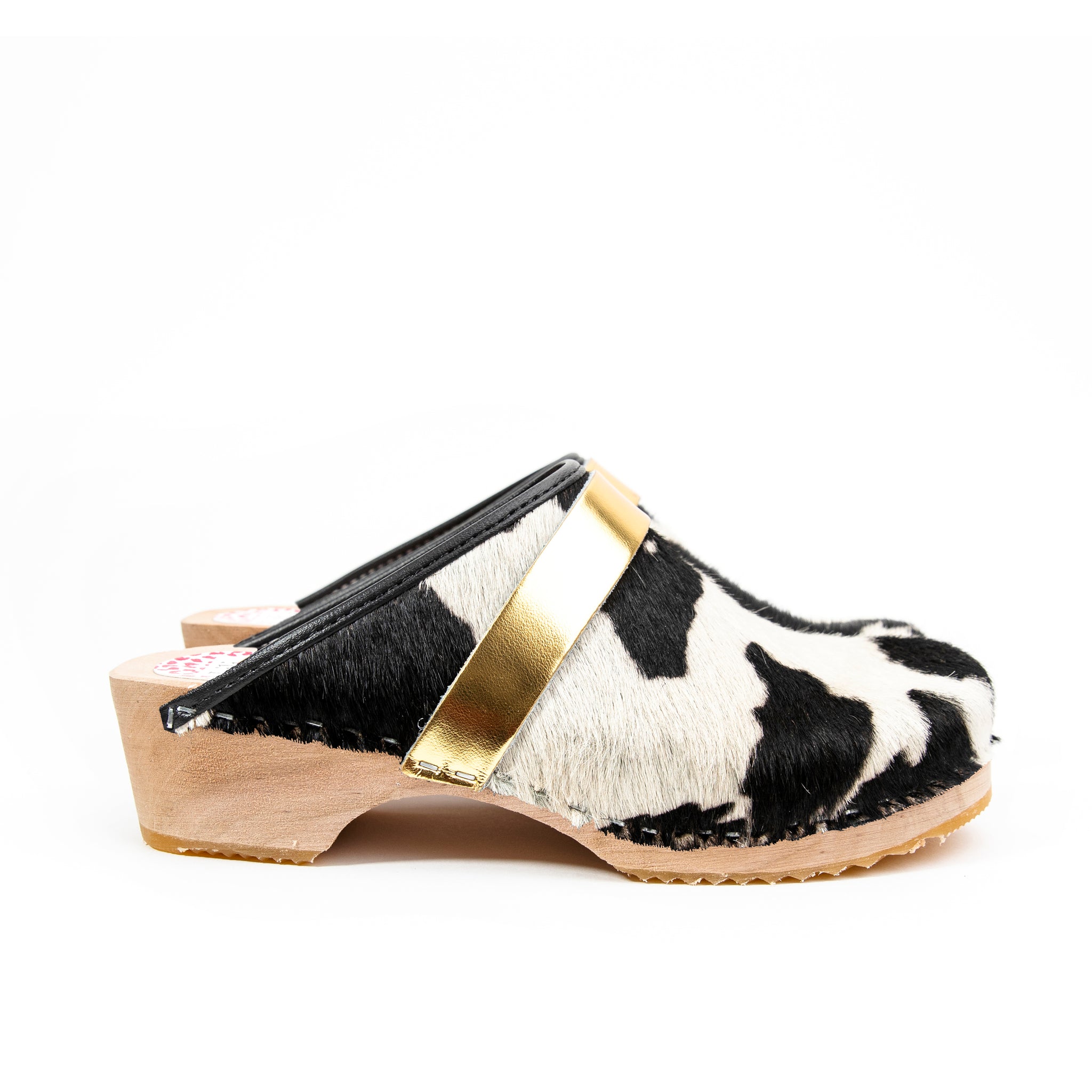 Swedish handmade clogs - Åre cowhide and gold – Lili & Lala